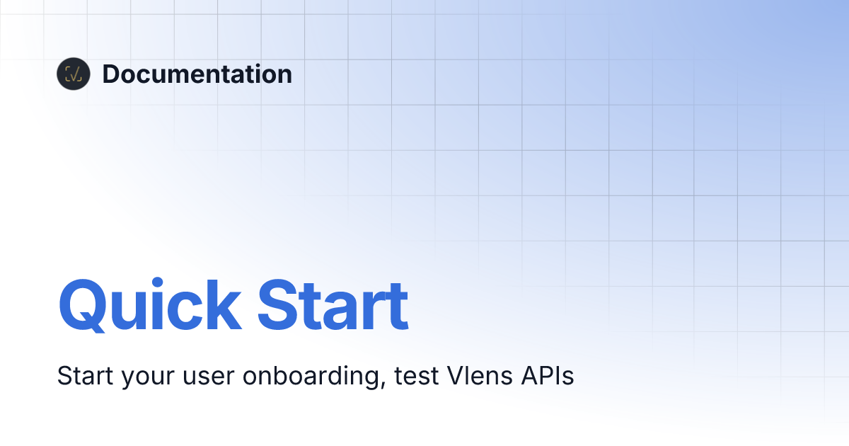 Quick Start | Documentation