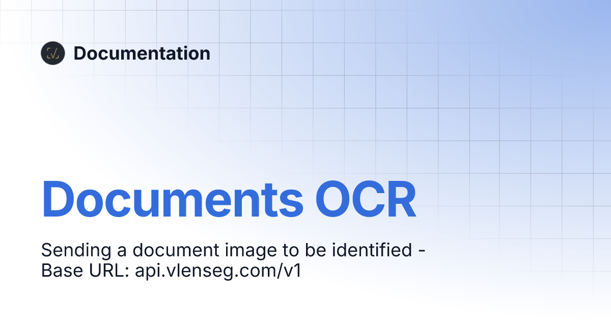 Documents OCR | Documentation